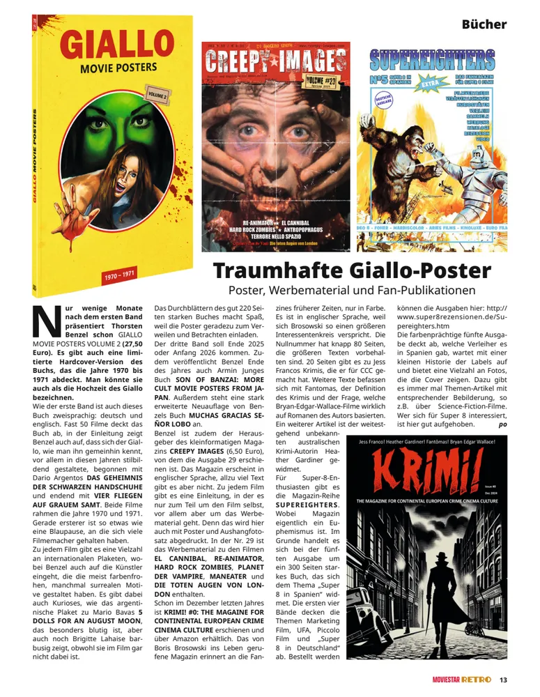GIALLO MOVIE POSTERS Volume 2 - 1970 -1971 | Movieside